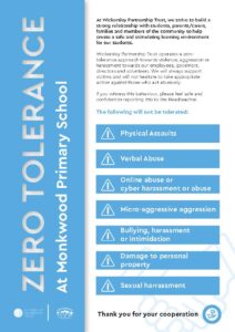 Zero Tolerance – Monkwood Primary School